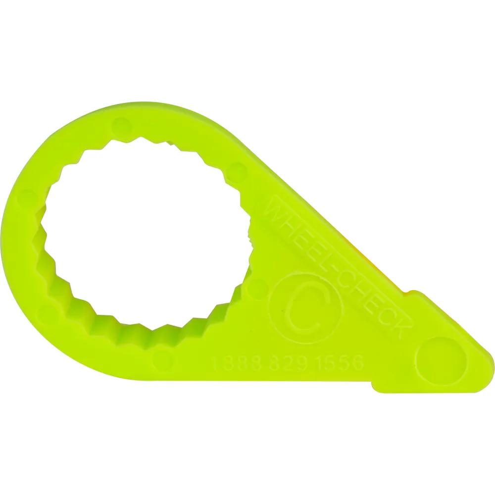 WCS WLCHC | High Visibility Green 7/8 in. Nut Diameter Wheel Check ...