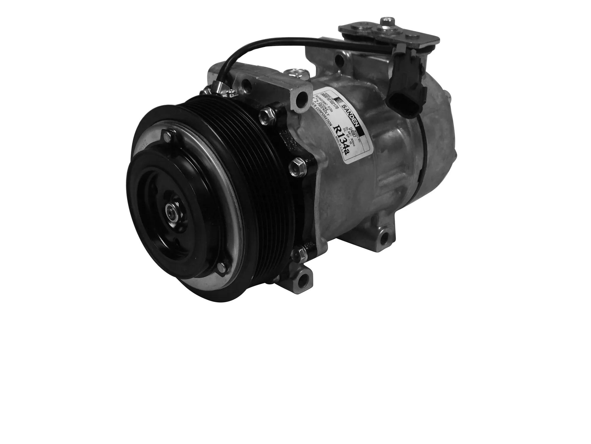 BGS 1401424 | AC Compressor, Sanden, 7 Groove, Direct Mount, Head: GSA ...