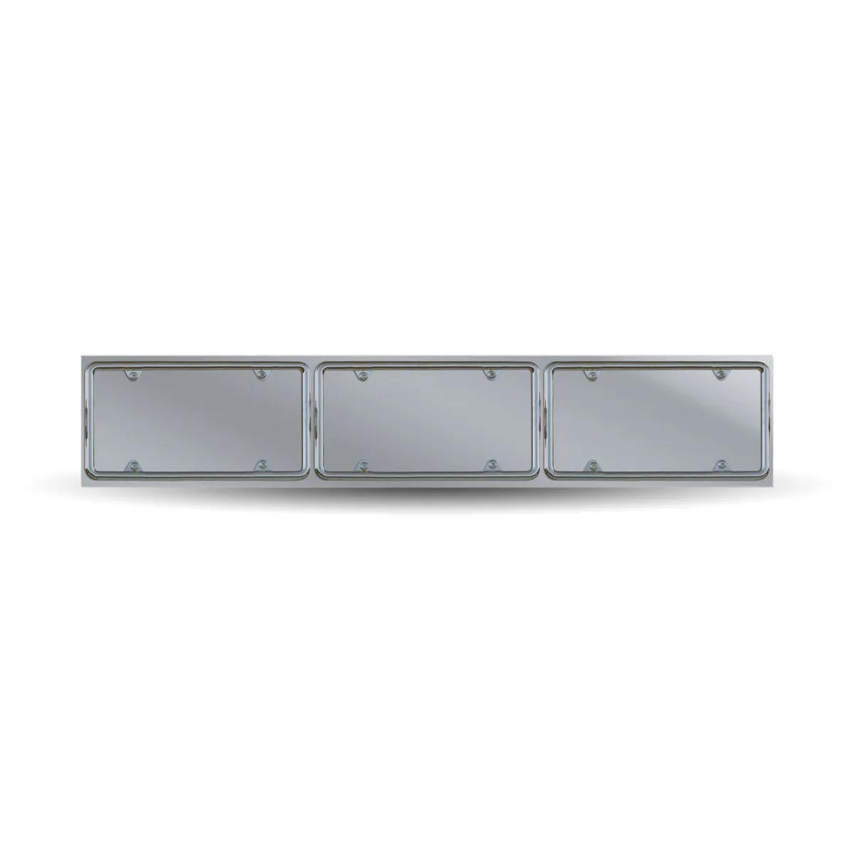 TRX TU1714 | Universal Triple License Plate Holder - Licence Bezels NOT ...