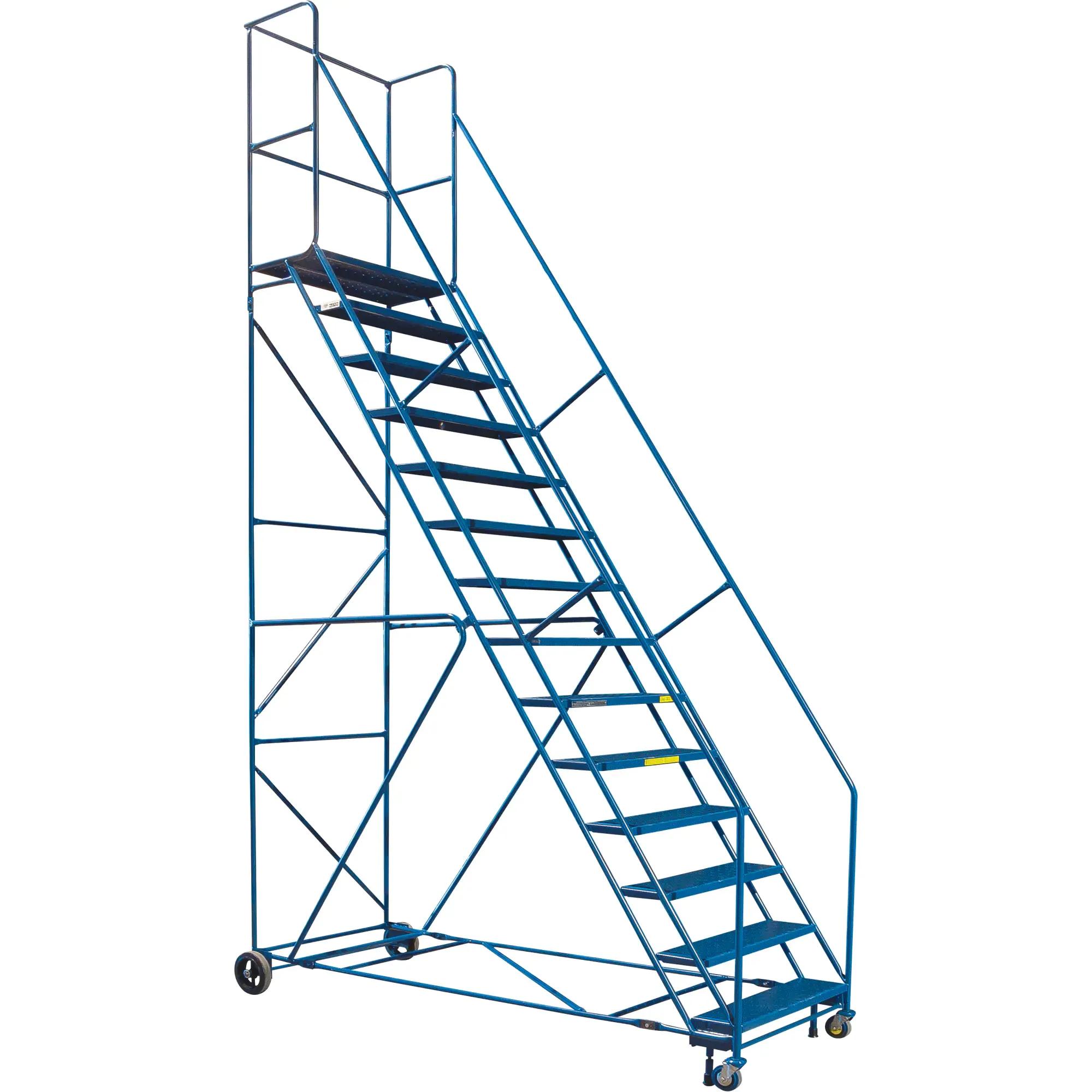 SCN MA625 | Rolling Step Ladders, 14 Steps, 30" Step Width, 128 ...