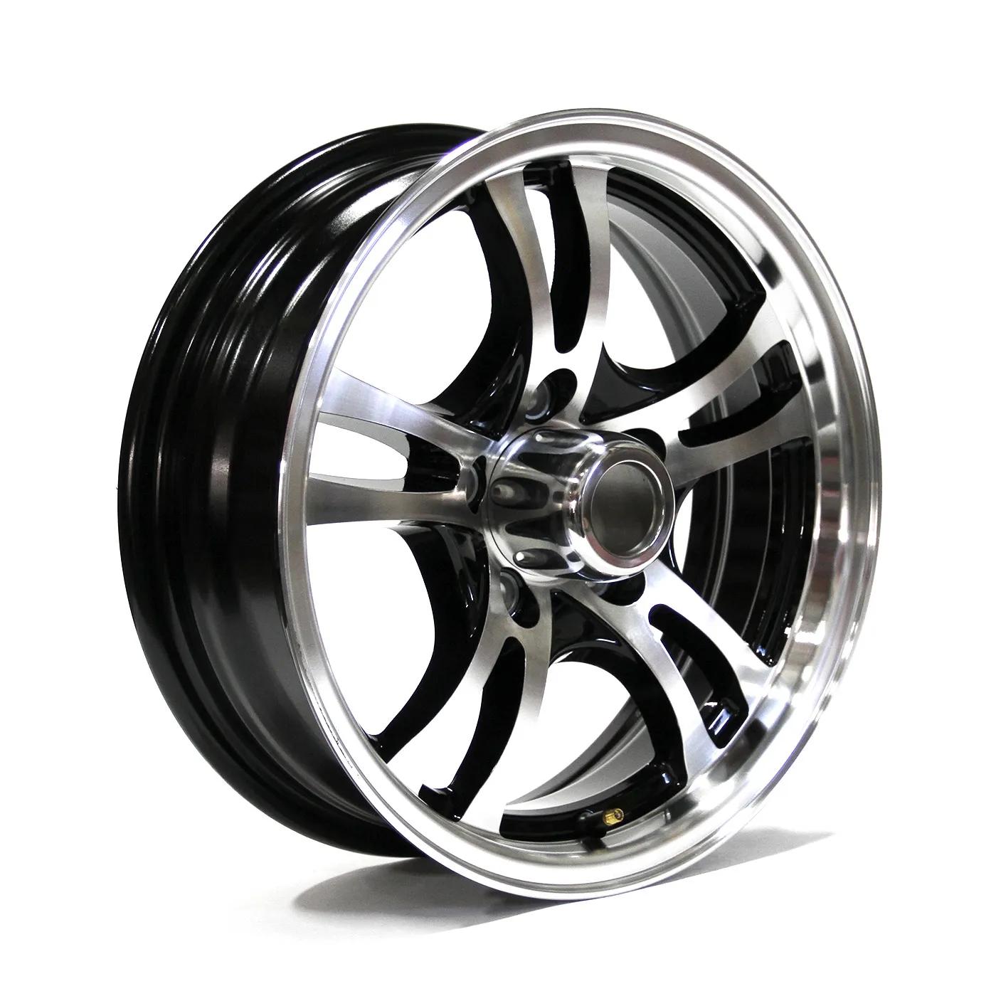 FRC 35157N | Black aluminum Jaguar 15" rim 5 holes and cap | Traction.com