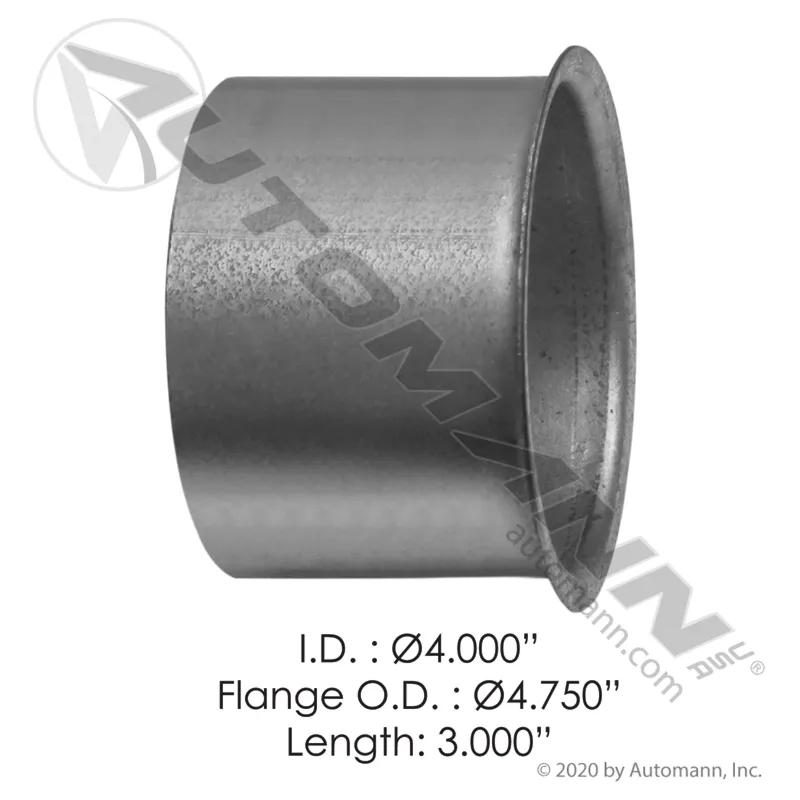 MZI 562U14752A | Flared Exhaust Adapter 4.750 in, Aluminized | Traction.com