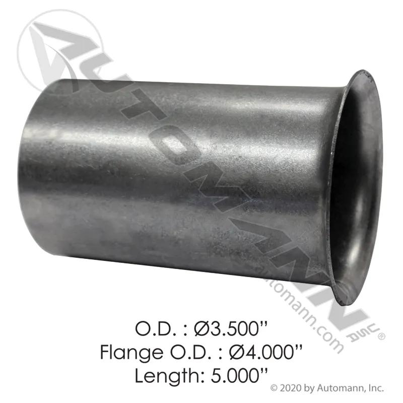 MZI 562U14002A | Flared Exhaust Adapter 4.000 in, Aluminized | Traction.com