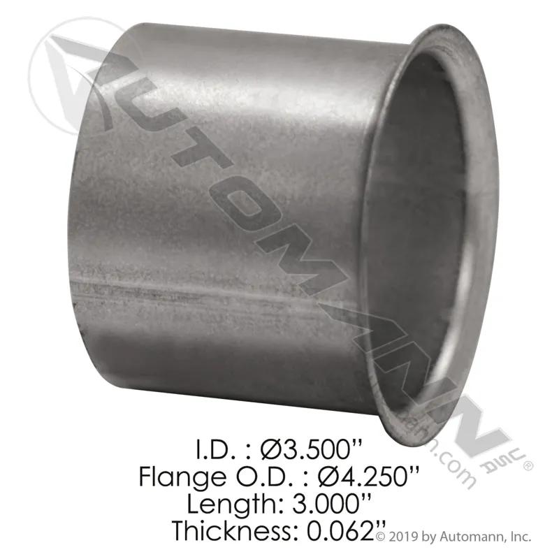 MZI 562U14252A | Flared Exhaust Adapter 4.250 in, Aluminized | Traction.com