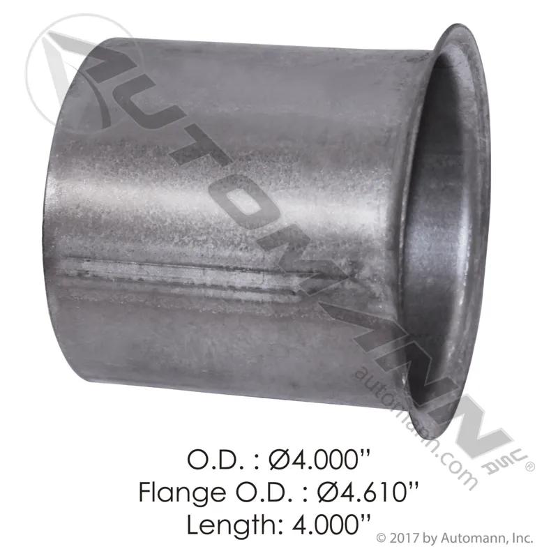 MZI 562U14611A | Flared Exhaust Adapter 4.610 in, Aluminized | Traction.com