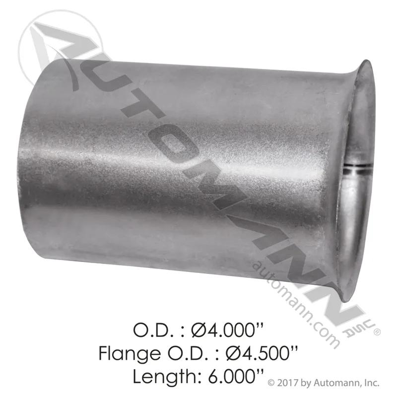 MZI 562U14501A | Flared Exhaust Adapter 4.500 in, Aluminized | Traction.com