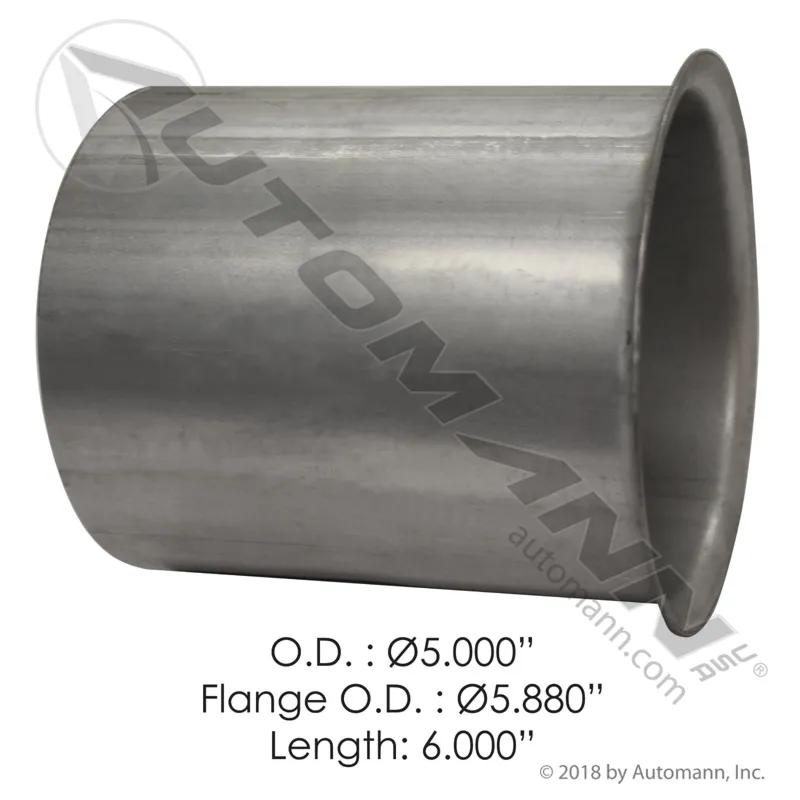 MZI 562U15881A | Flared Exhaust Adapter 5.880 in, Aluminized | Traction.com