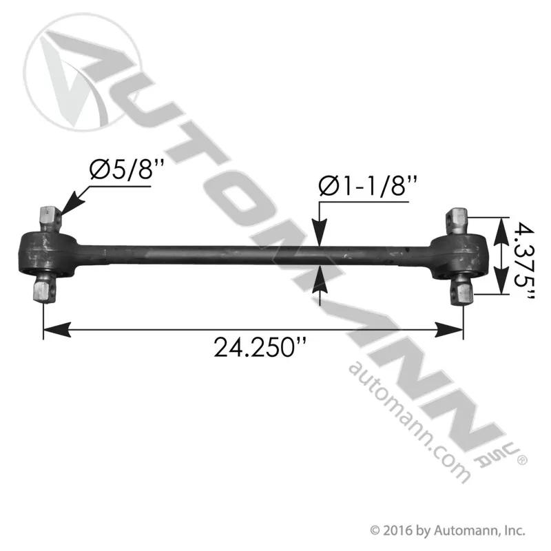 MZL TMR624 | Torque Rod 24.250in SD Mack | Traction.com
