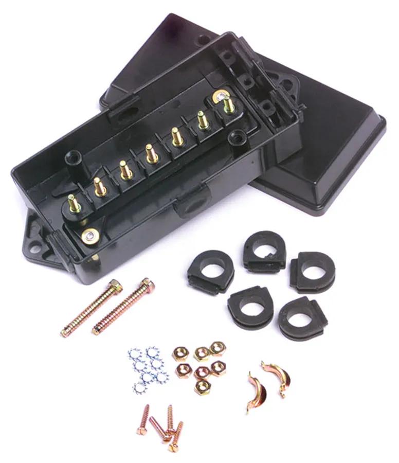 GRO 821000 | Junction Box, 7 Terminal, Black, Corrosion Resistant ...